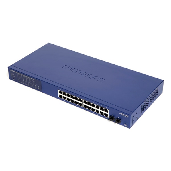 [NETGEAR] 넷기어 GS724TPv2 24포트 기가비트 PoE/PoE+, 2포트 SFP 스위칭허브 - (주)엘디네트웍스